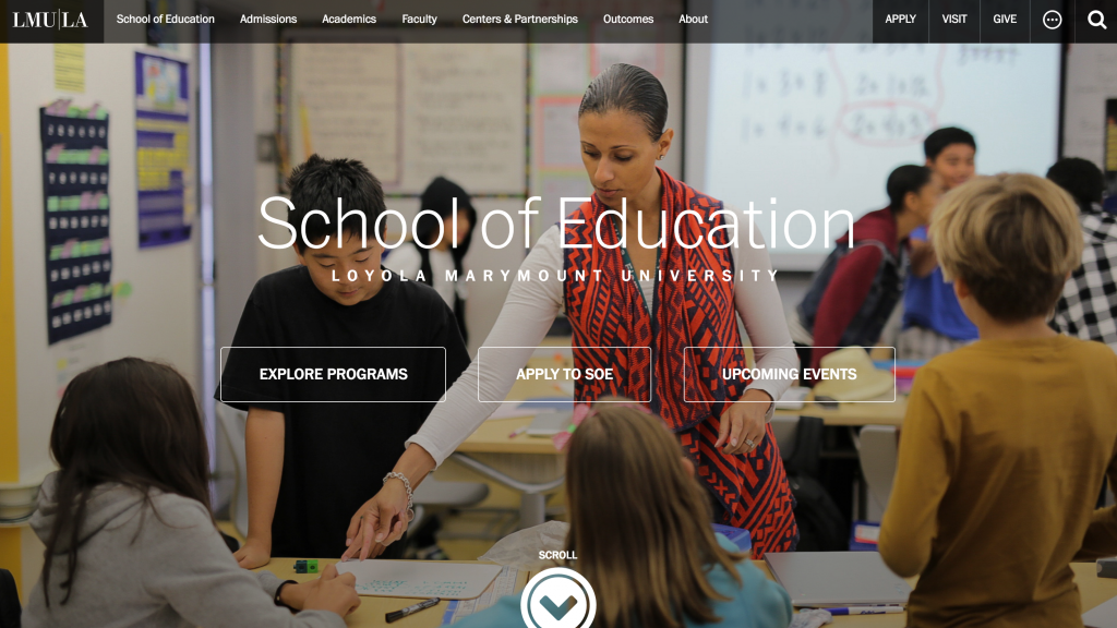 School of Education - LMU Marketing, Communications, and External Relations